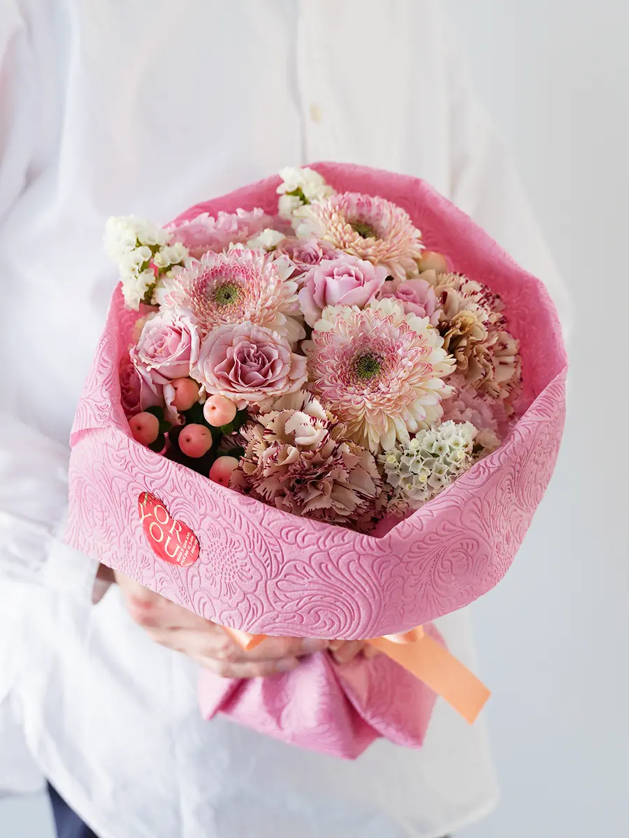 生花の花束 ピンク S｜フラスタ・楽屋花のSakaseru