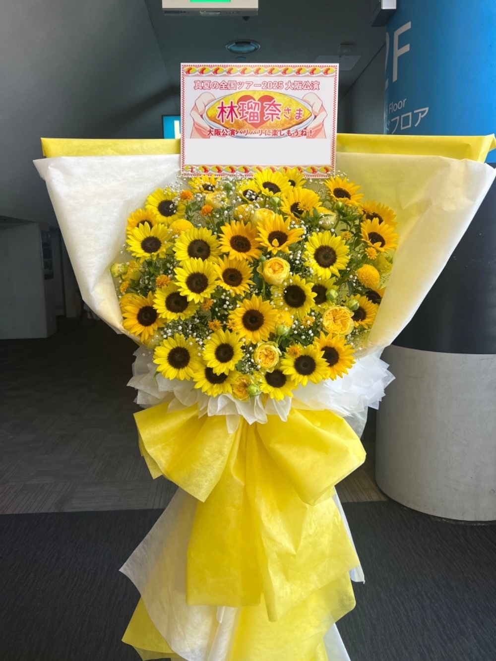 フラスタ 大阪城ホール 公演 [乃木坂46 真夏の全国ツアー2025] 乃木坂46 林瑠奈さん ご出演スタンド花公演・出演祝い|Sakaseru